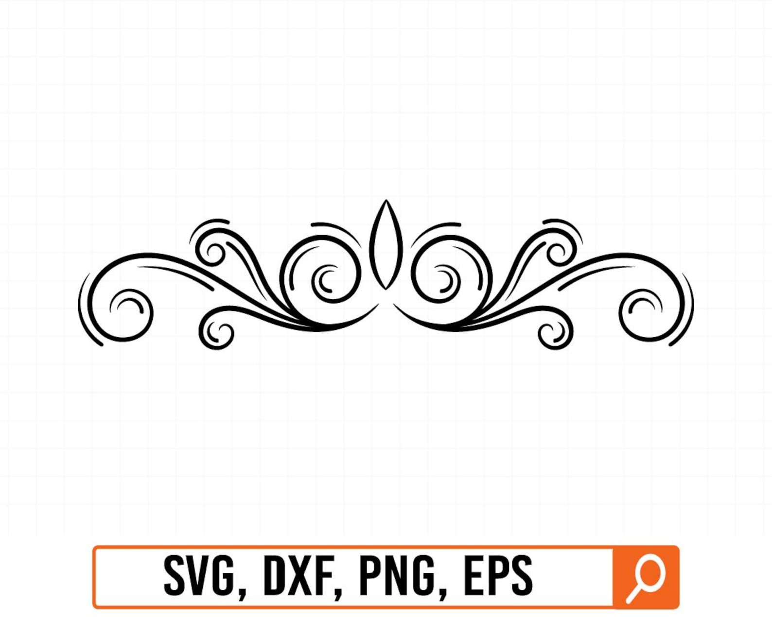 Swirl Svg, Swirl Dxf, Flourish Svg, Stroke Svg, Ornaments Svg ...