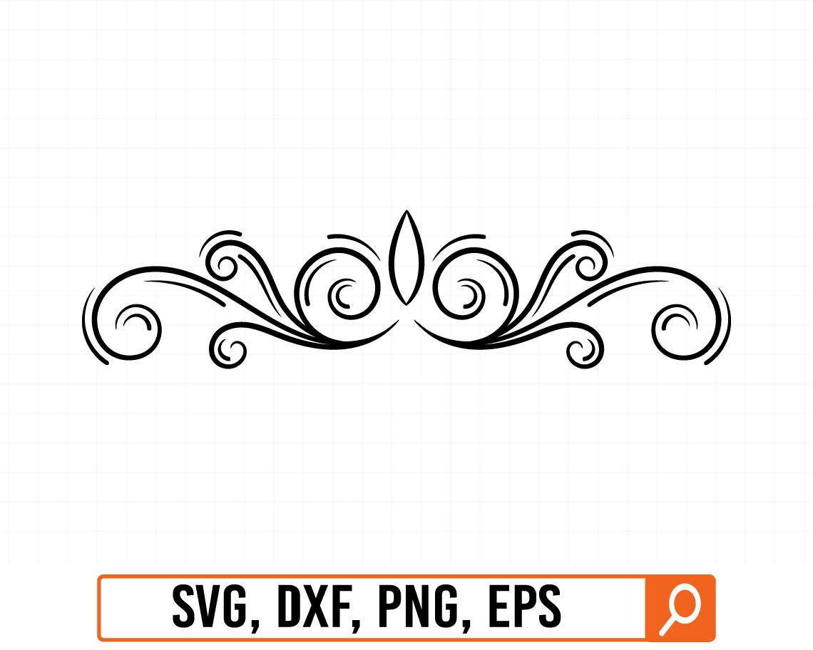 Swirl Svg, Swirl Dxf, Flourish Svg, Stroke Svg, Ornaments Svg ...