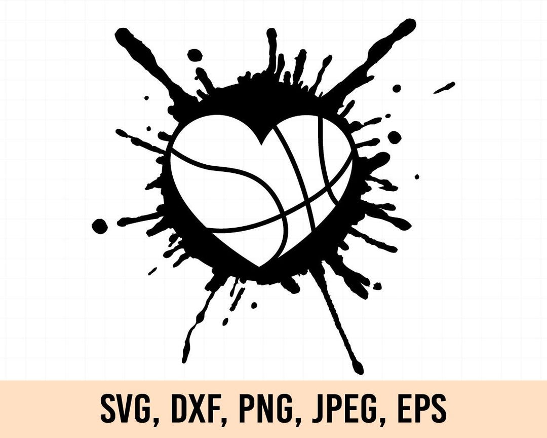 Splatter Basketball Svg, Basketball Svg, Basketball Splatter Svg ...