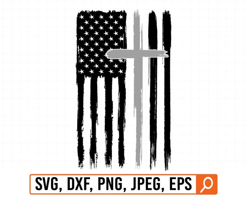 Cross Correctional Officers Svg, Thin Silver Line Svg, Cross Christian ...
