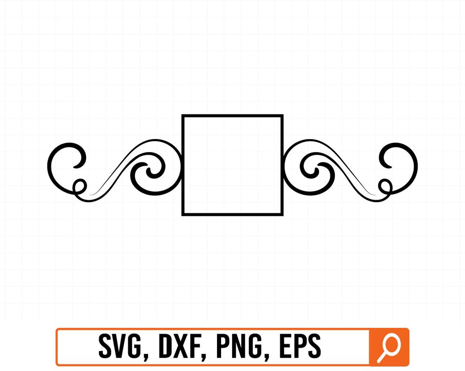 Mailbox Svg, Mailbox Decal Svg, Mailbox Monogram Frame Svg, Mail Svg ...