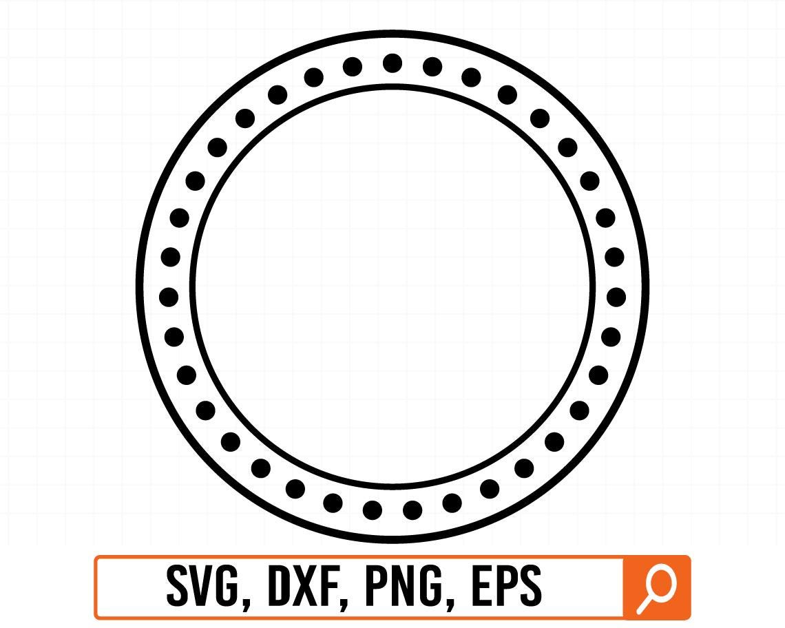 Dotted Svg, Dotted Frames Svg, Dotted Monogram Frames Svg, Dotted ...