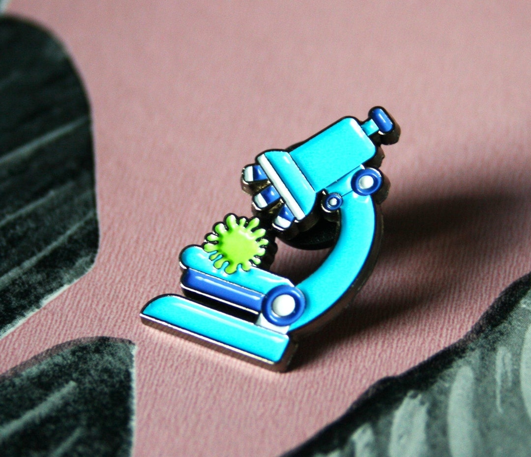 Microscope Microbiology Lab Coat Pin. Nerdy Badge. Science Geek, Lab ...