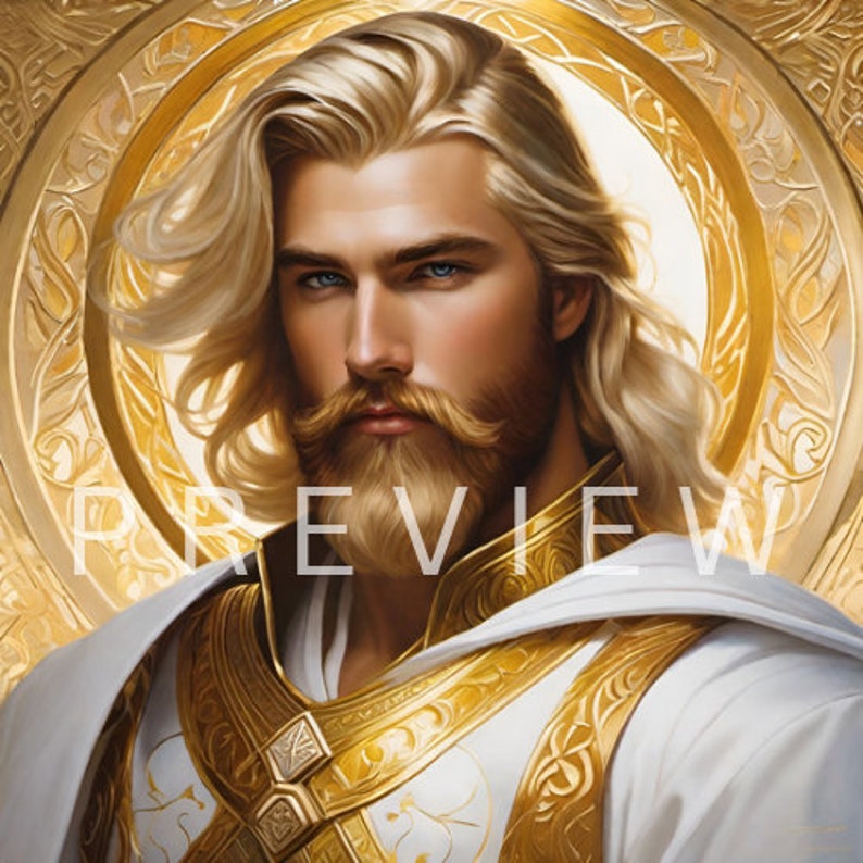 Digital Image of Norse God Balder - Etsy