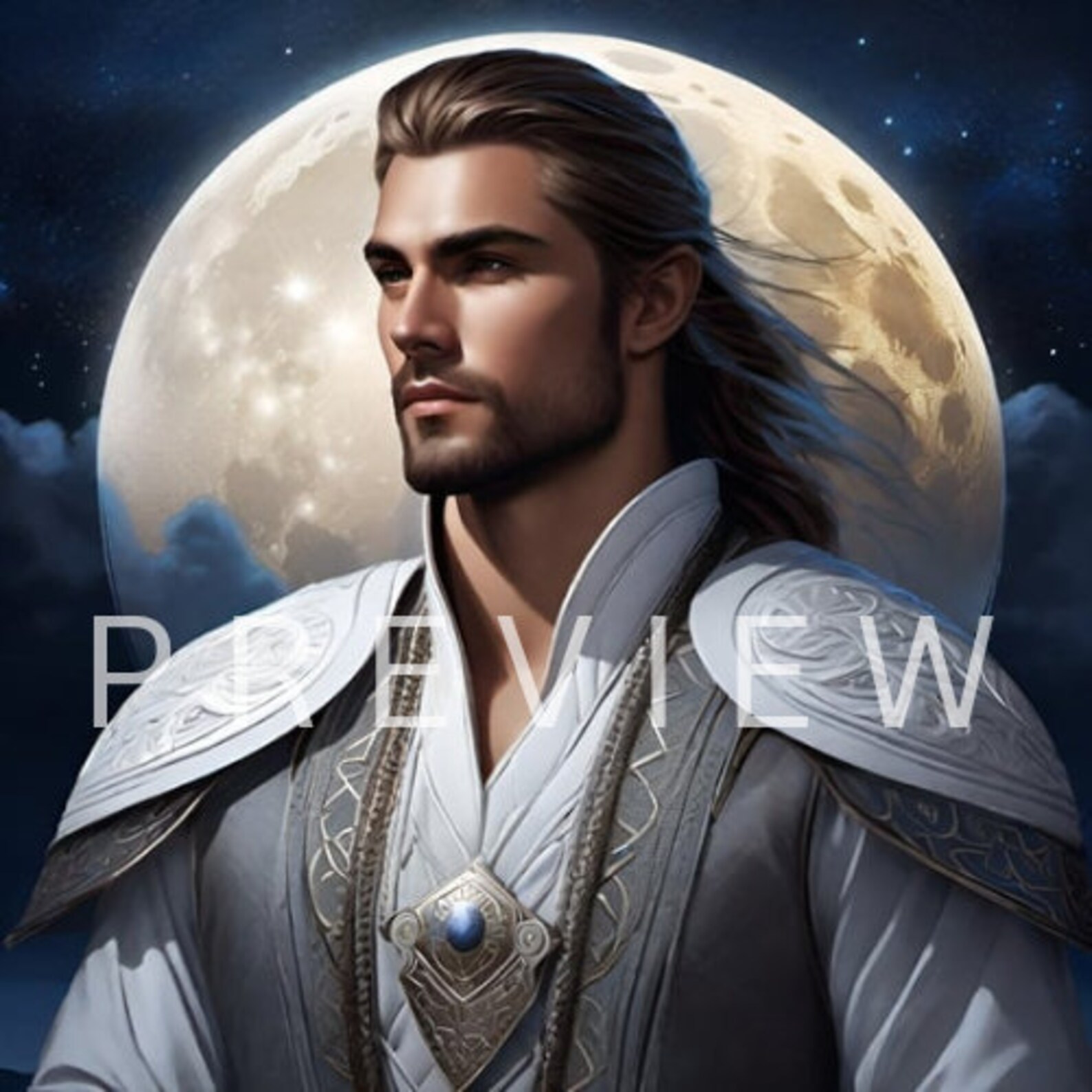 Mani, God of the Moon - Etsy