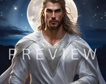 Mani, God of the Moon - Etsy