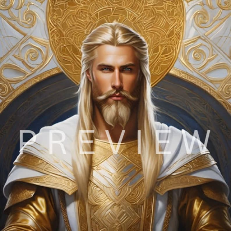 Digital Image of Norse God Balder - Etsy