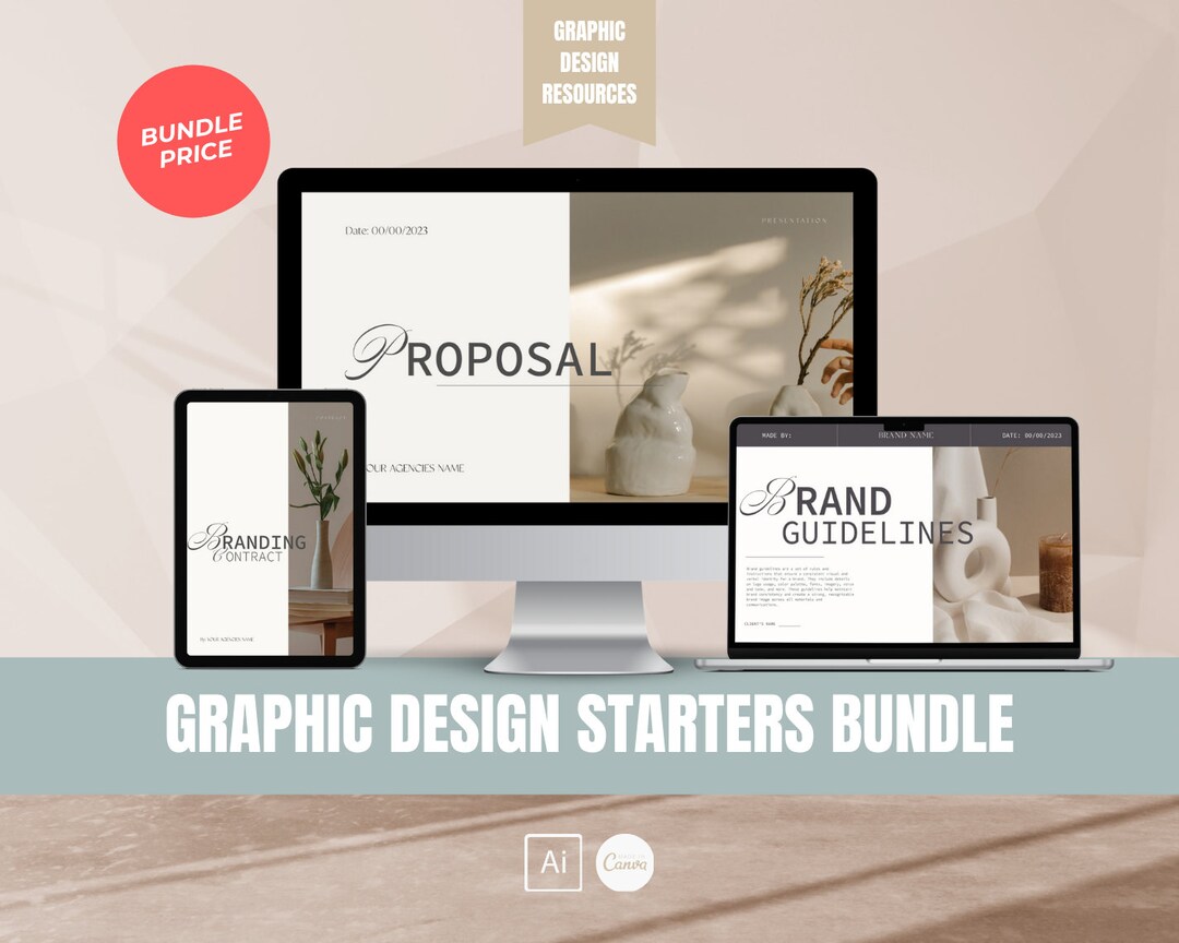 Graphic Designers Starters Bundle for Illustrator & Canva Brand ...