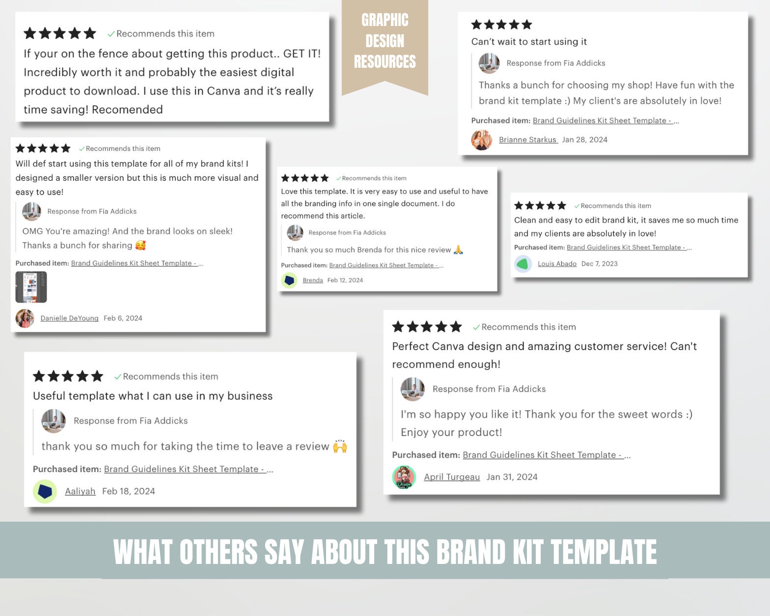 Brand Kit Templates, Branding Overview | Illustrator & Canva Templates ...