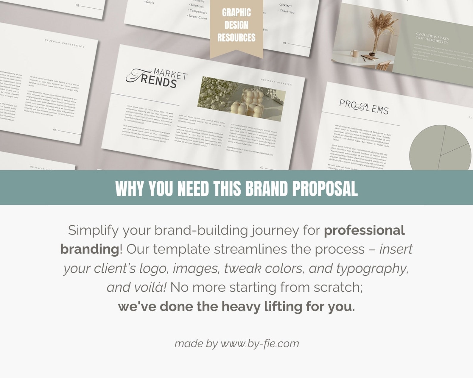 Brand Proposal Template for Adobe Illustrator and Canva! Template Brand ...