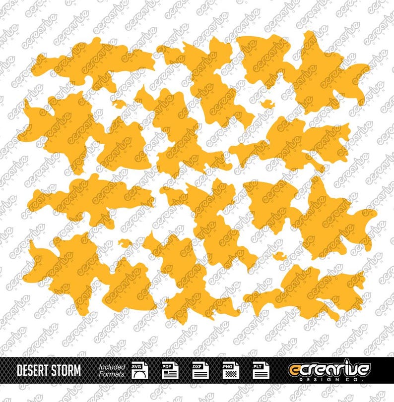Desert Storm DCU Camo Cerakote Stencil Digital Template SVG DXF - Etsy