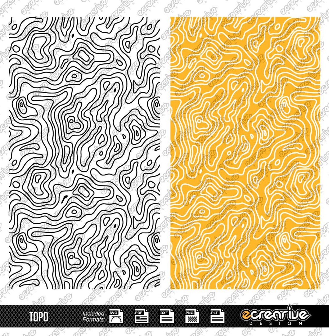 TOPO Vector Laser Stippling Pattern Template SVG PLT - Etsy