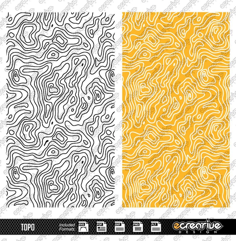 TOPO Vector Laser Stippling Pattern Template SVG PLT - Etsy