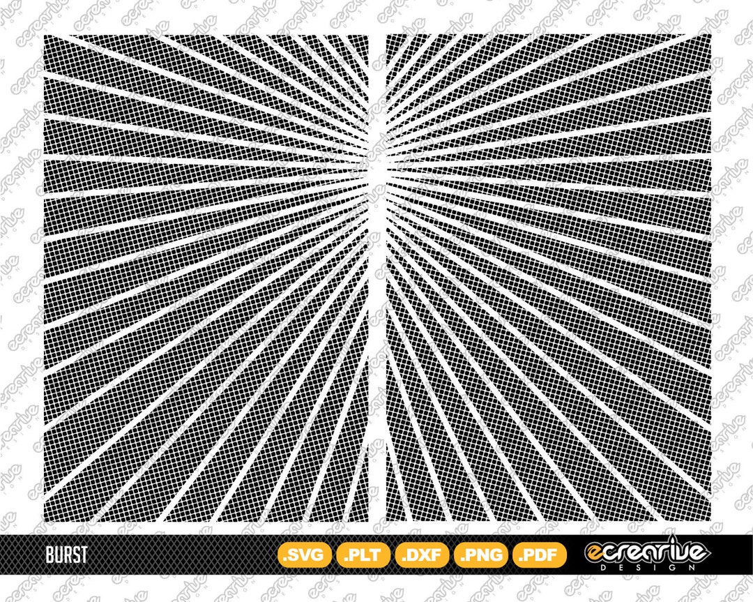 BURST Vector Laser Stippling Pattern Template SVG PLT - Etsy