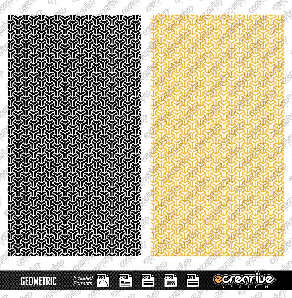 GEOMETRIC Vector Laser Stippling Pattern Template SVG PLT - Etsy