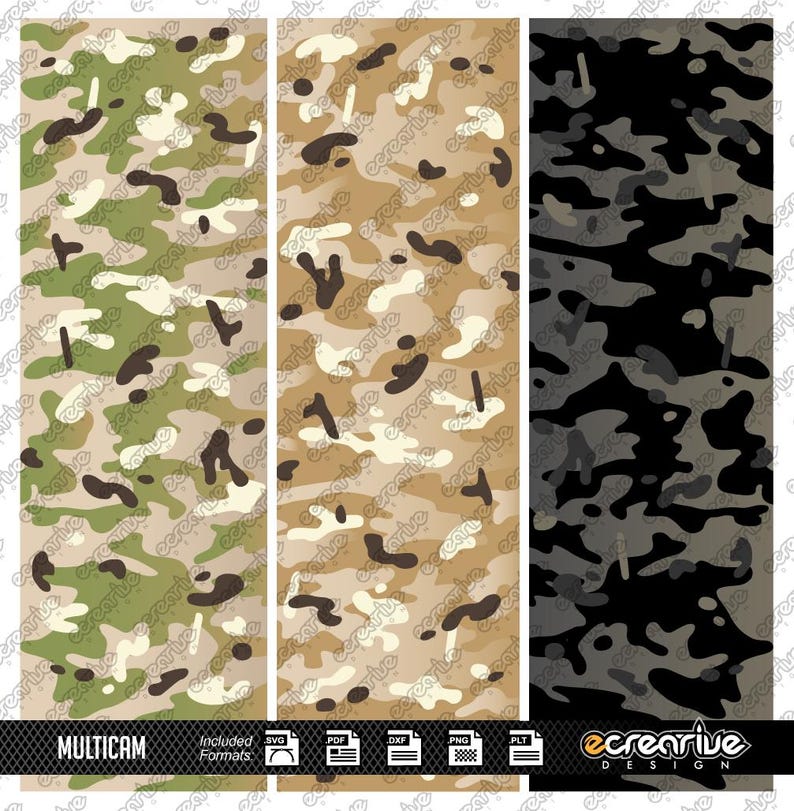 MULTICAM Camo Cerakote Stencil Digital Template SVG DXF - Etsy