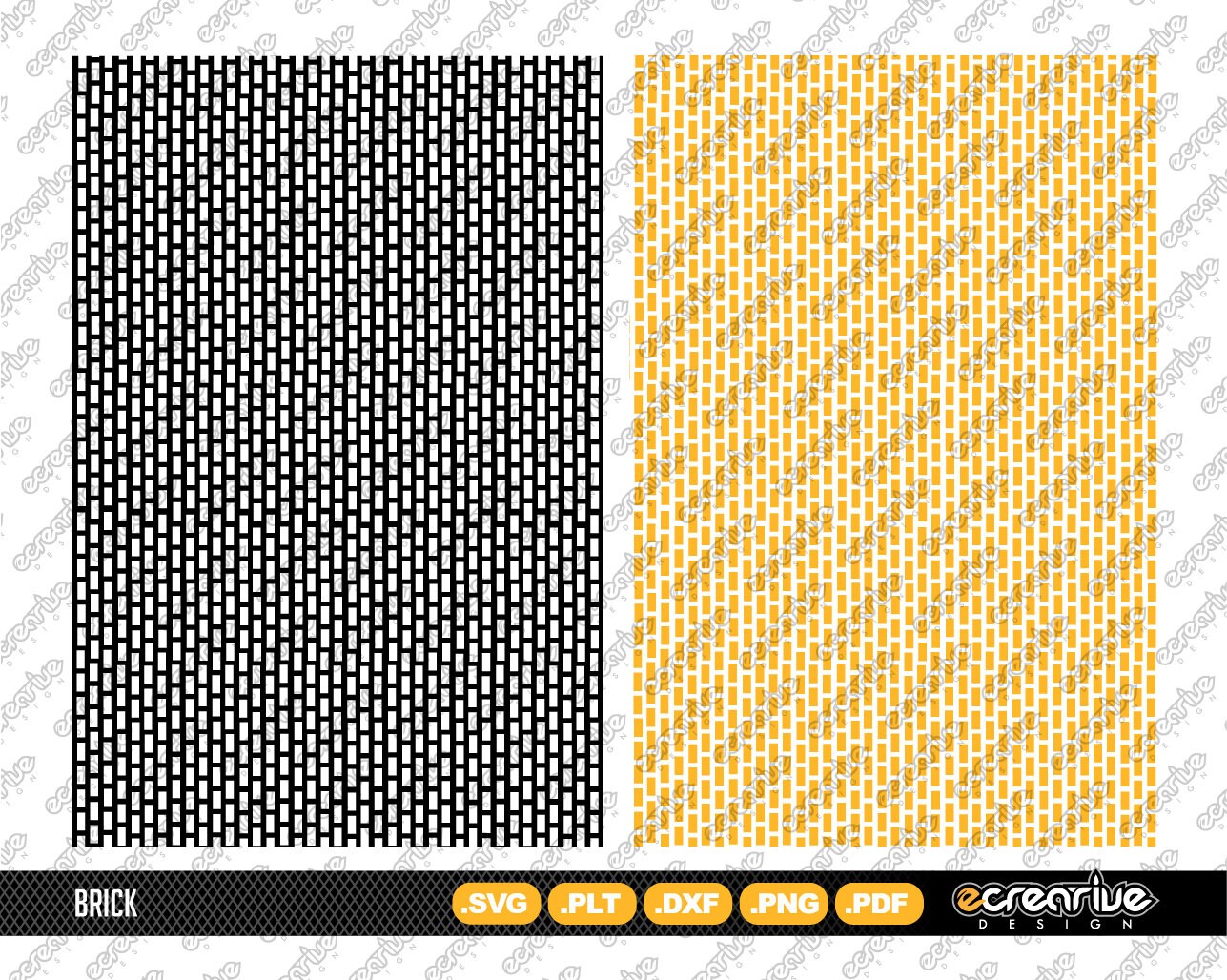BRICK Vector Laser Stippling Pattern Template SVG PLT - Etsy