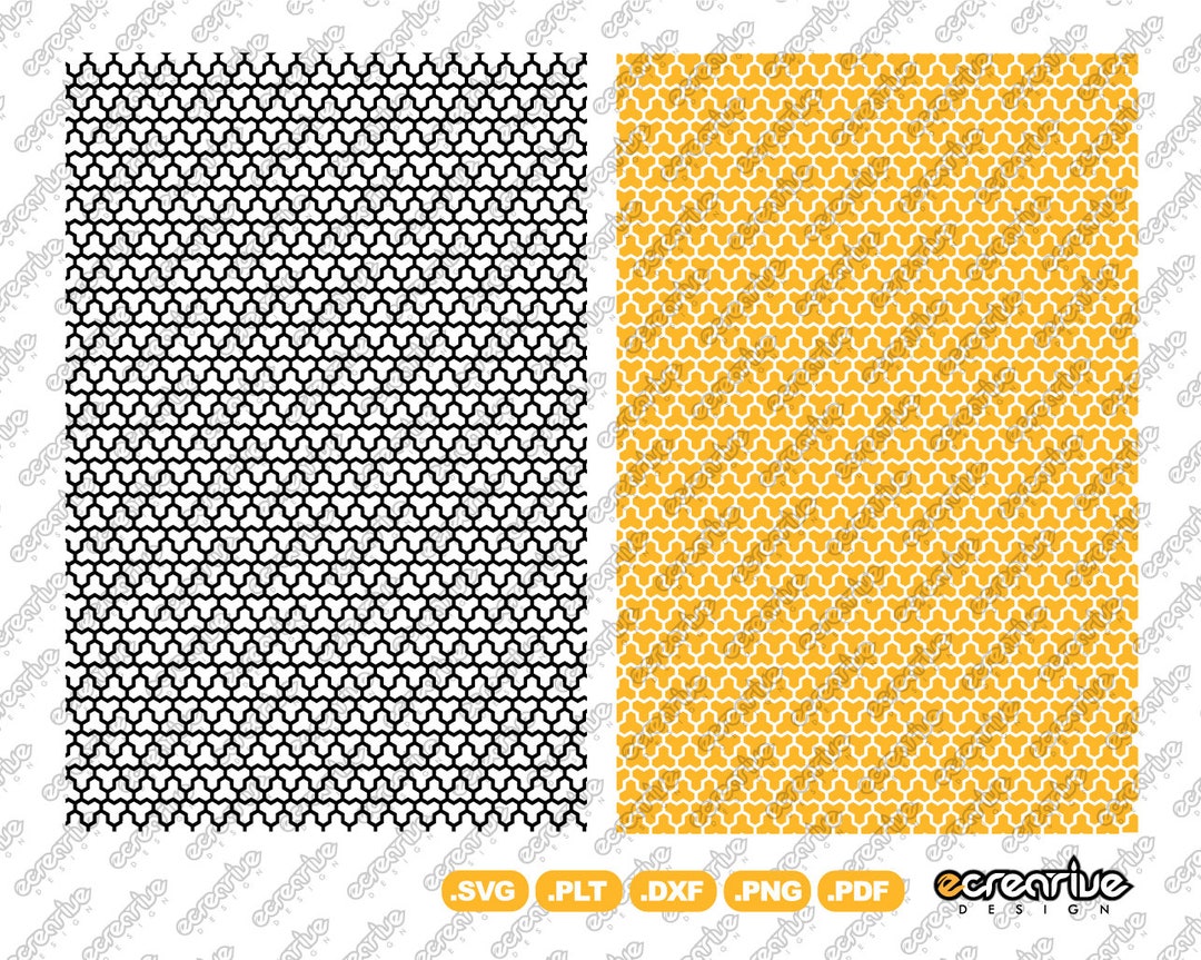 TRIDENT Vector Laser Stippling Pattern Template SVG PLT - Etsy