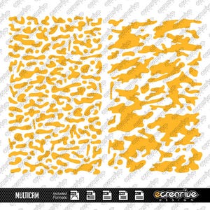 MULTICAM Camo Cerakote Stencil Digital Template SVG DXF - Etsy