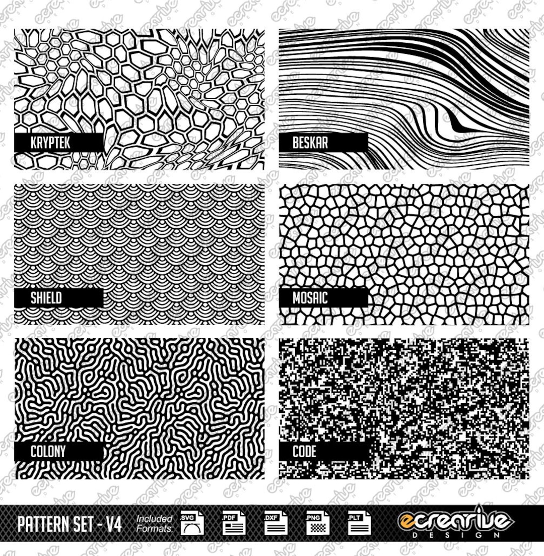 Laser Stippling Pattern Template Set V4 SVG DXF - Etsy