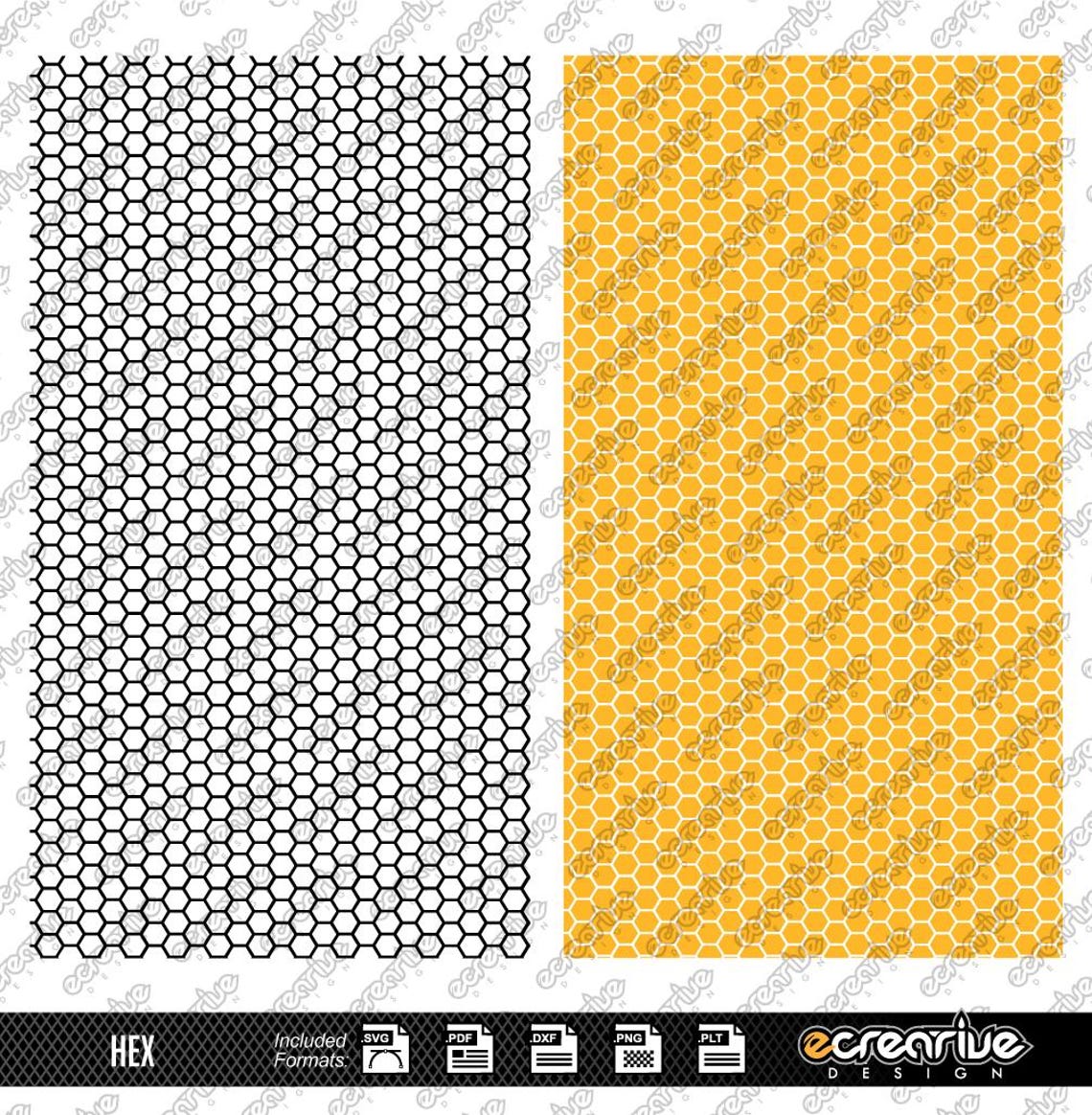 HEX Vector Laser Stippling Pattern Template SVG PLT - Etsy