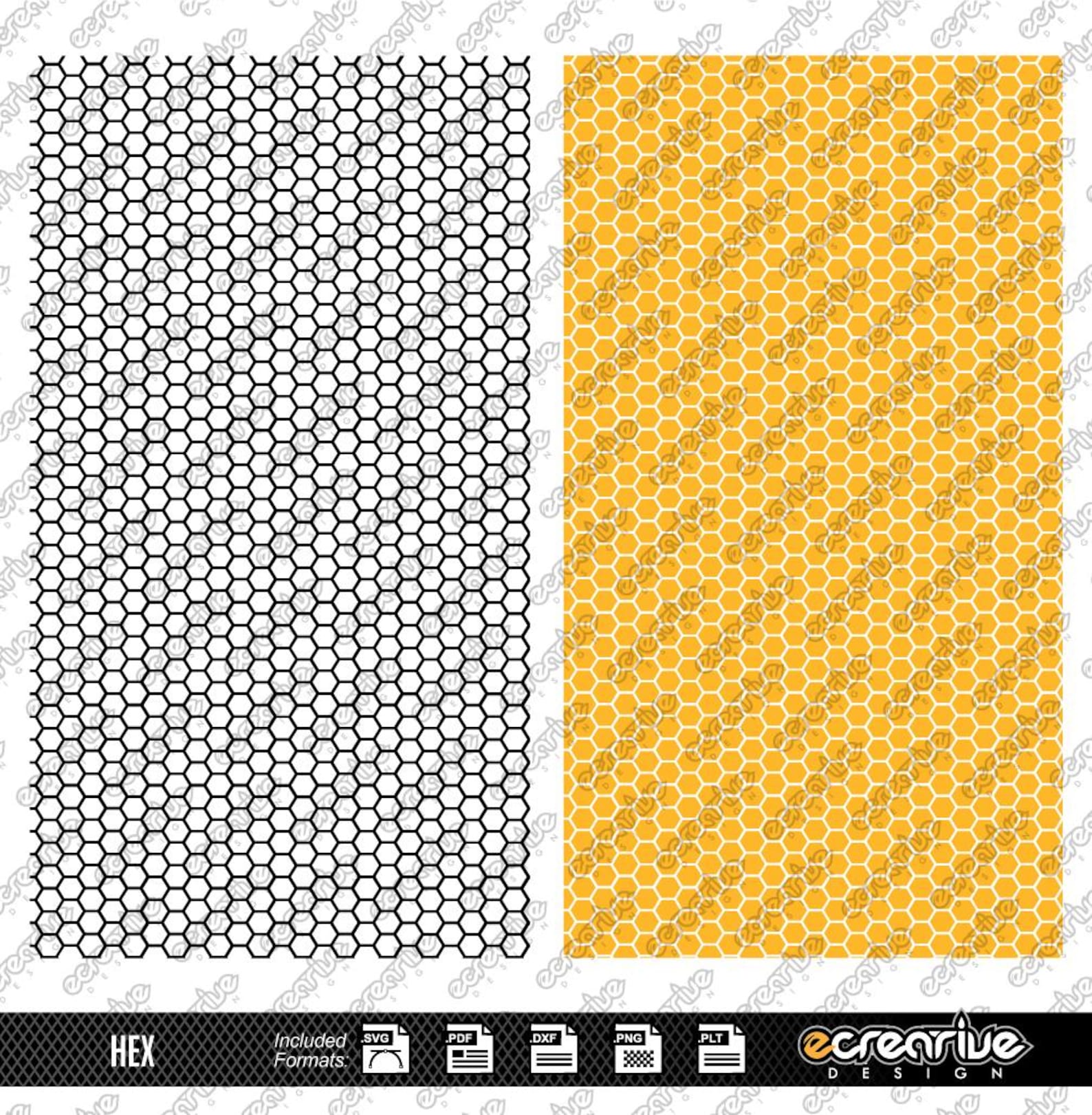 HEX Vector Laser Stippling Pattern Template SVG PLT - Etsy