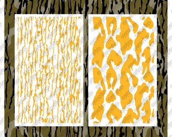 M81 WOODLAND Camo Cerakote Stencil Digital Template SVG DXF - Etsy