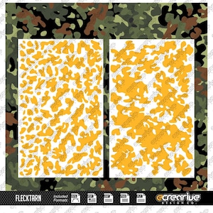 FLECKTARN Camo Cerakote Stencil Digital Template SVG DXF - Etsy