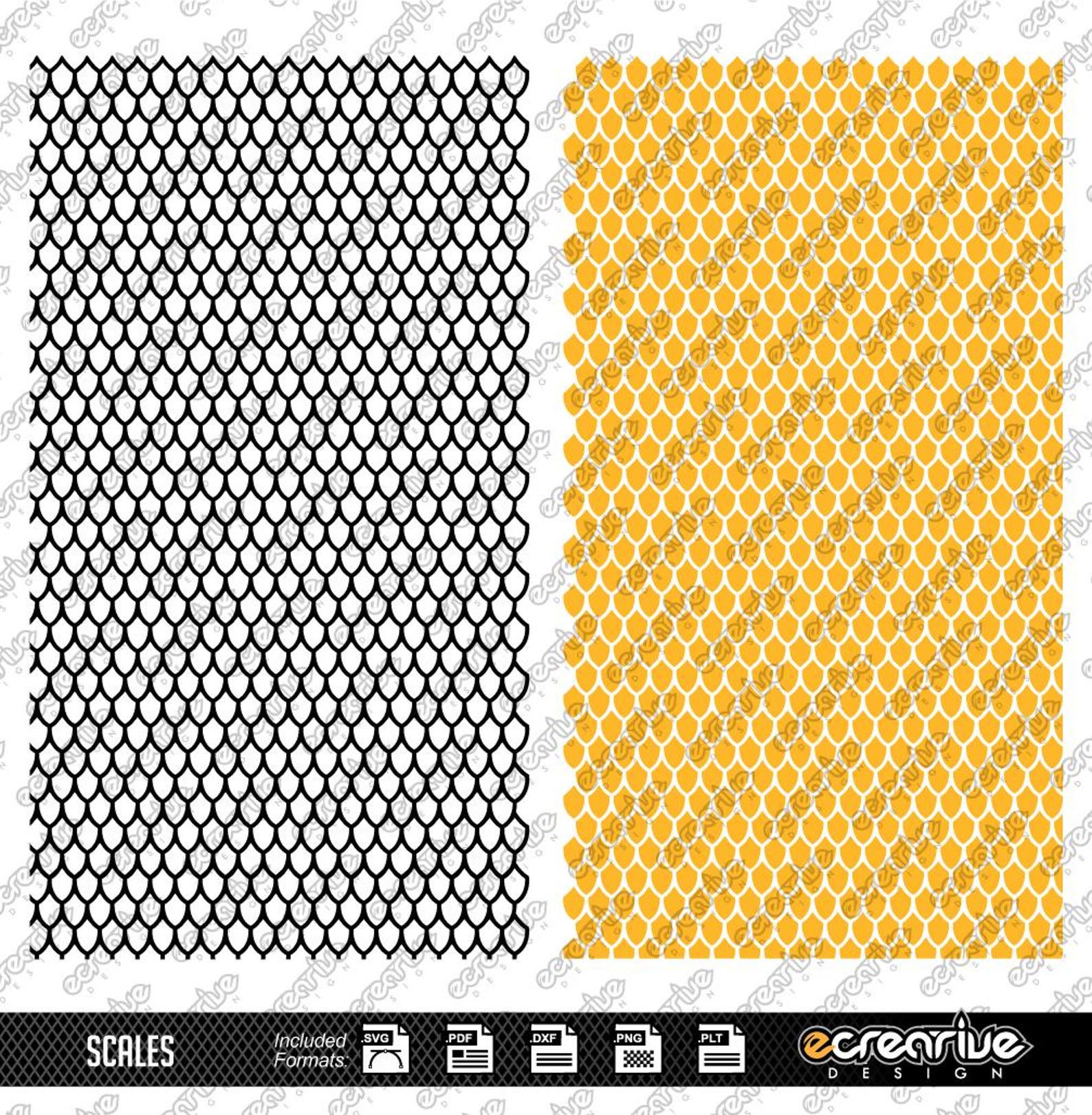 SCALES Vector Laser Stippling Pattern Template SVG PLT - Etsy