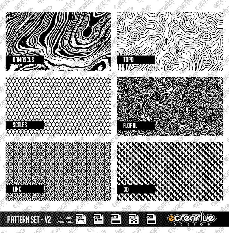 Laser Stippling Pattern Template Set V2 SVG - Etsy Canada