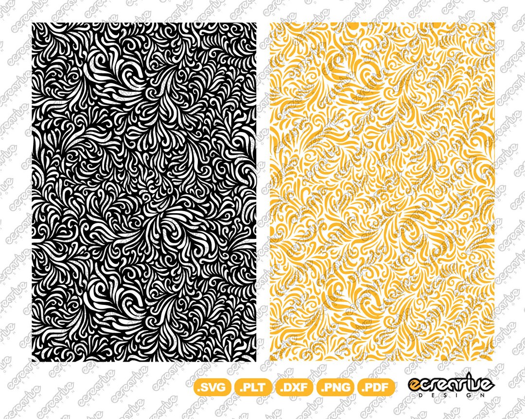 FLORAL Vector Laser Stippling Pattern Template SVG PLT - Etsy