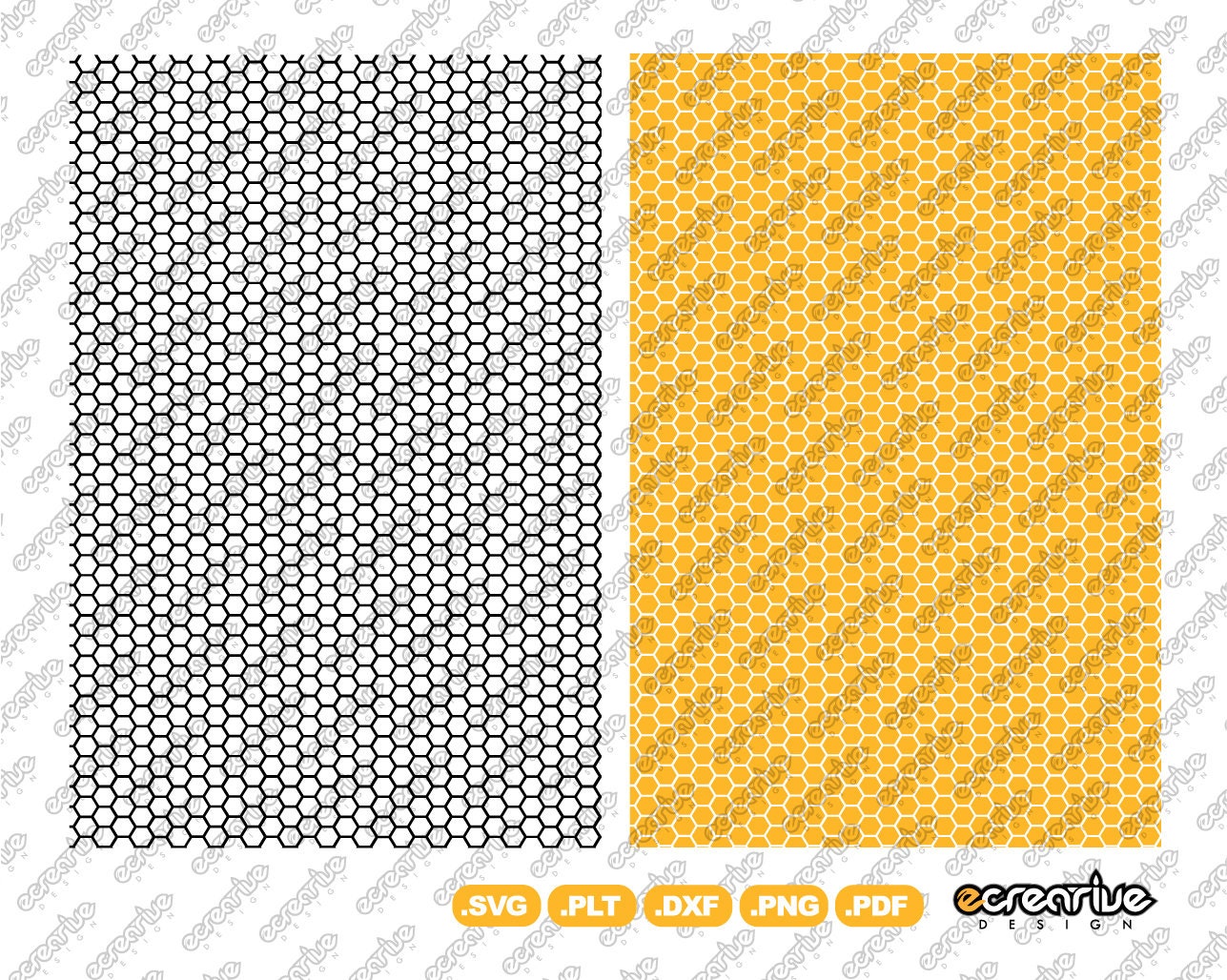 HEX Vector Laser Stippling Pattern Template SVG PLT - Etsy