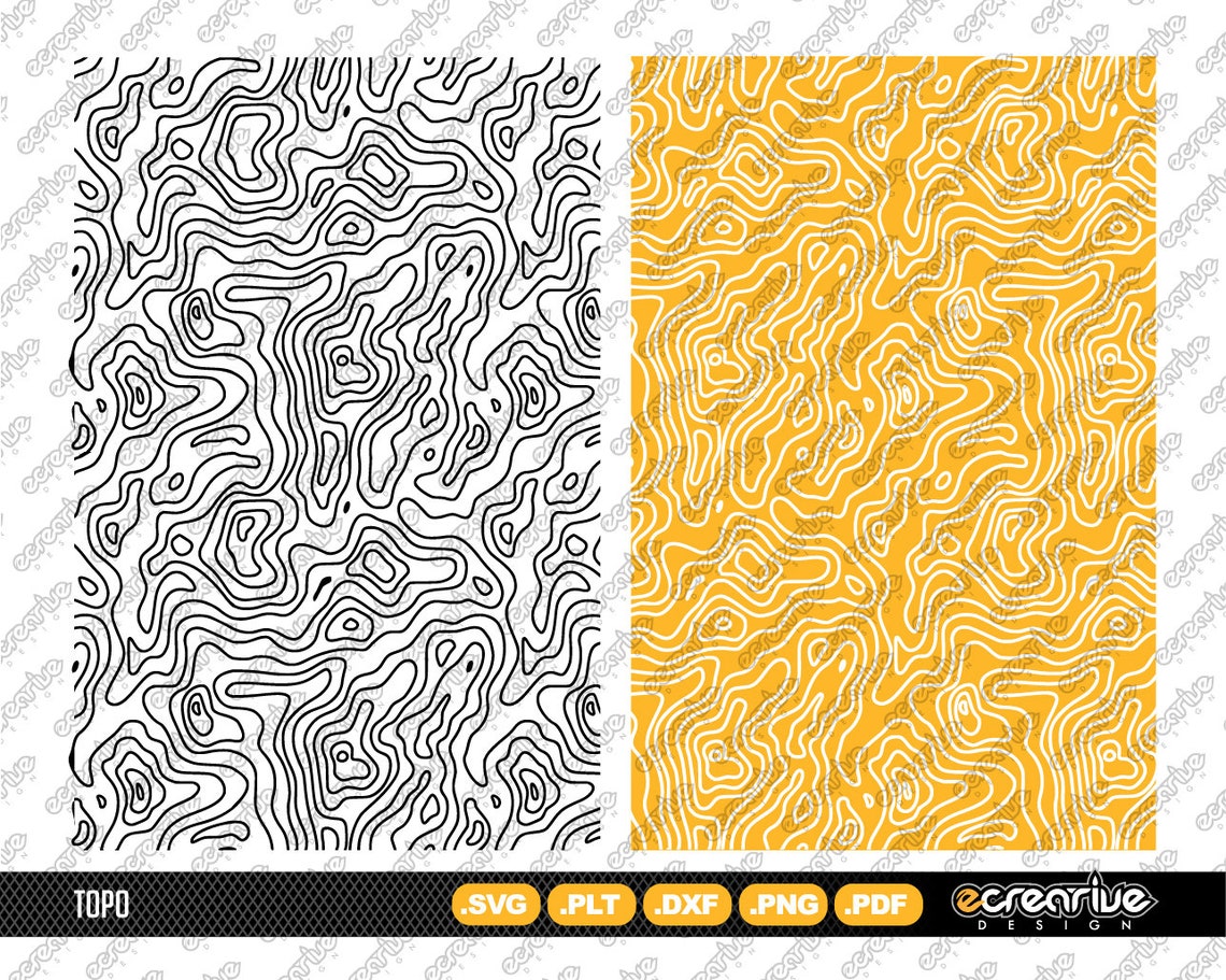 TOPO Vector Laser Stippling Pattern Template SVG PLT - Etsy