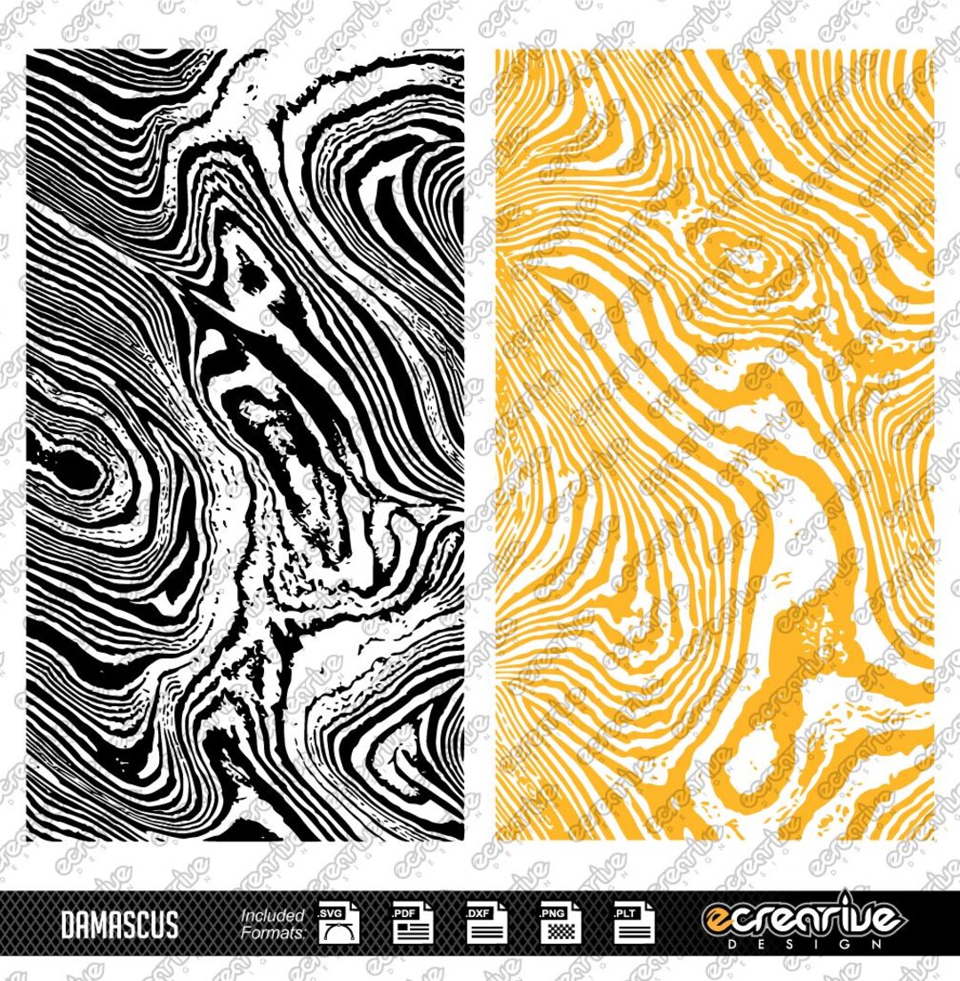 DAMASCUS Vector Laser Stippling Pattern Template SVG PLT - Etsy