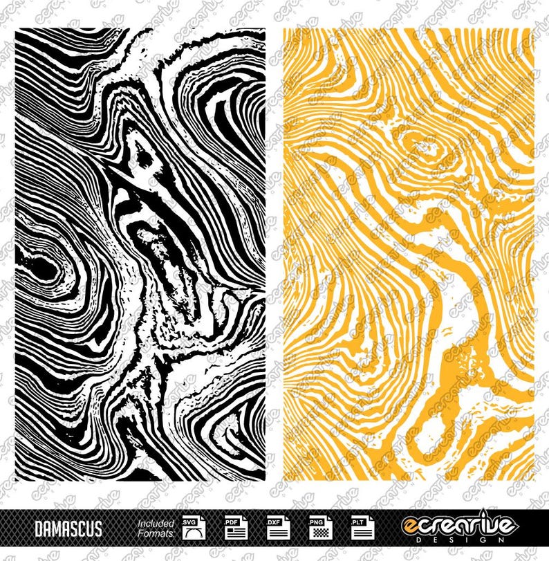 DAMASCUS Vector Laser Stippling Pattern Template SVG PLT - Etsy