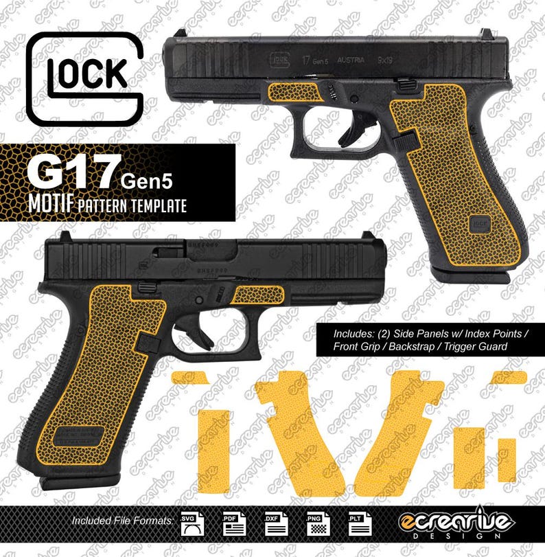 Glock 17 Gen5 MOTIF Laser Stippling Pattern Template SVG PLT - Etsy