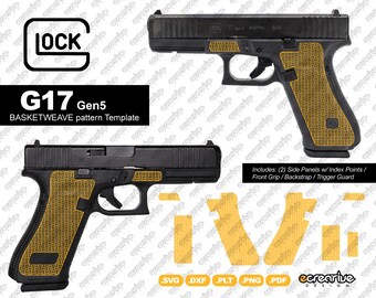 Glock 17 Gen5 GEOMETRIC Laser Stippling Pattern Template SVG PLT - Etsy