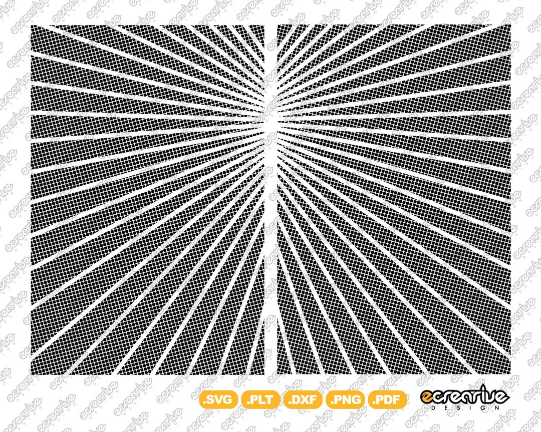 BURST Vector Laser Stippling Pattern Template SVG PLT - Etsy