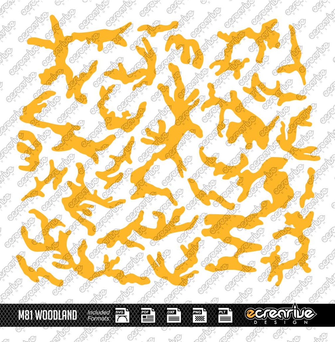 M81 WOODLAND Camo Cerakote Stencil Digital Template SVG DXF - Etsy