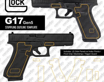 Glock 45 Gen5 Vector Outline Laser Stippling Template SVG PLT - Etsy