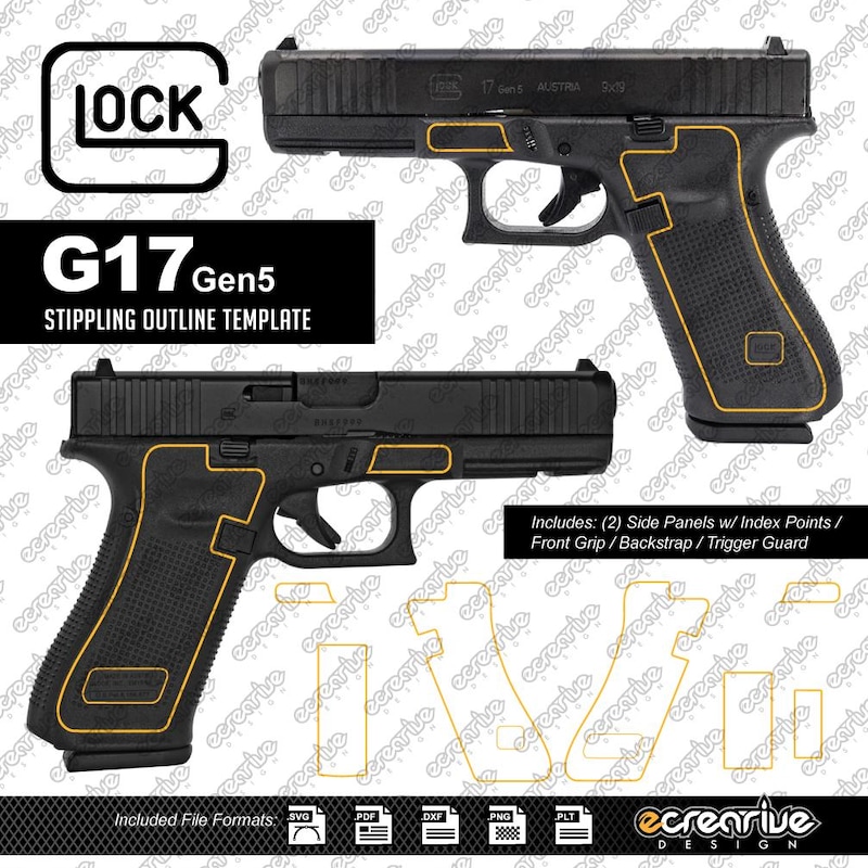Glock Outlines - Etsy