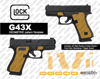 Glock 17 Gen5 HEX Laser Stippling Pattern Template SVG PLT - Etsy