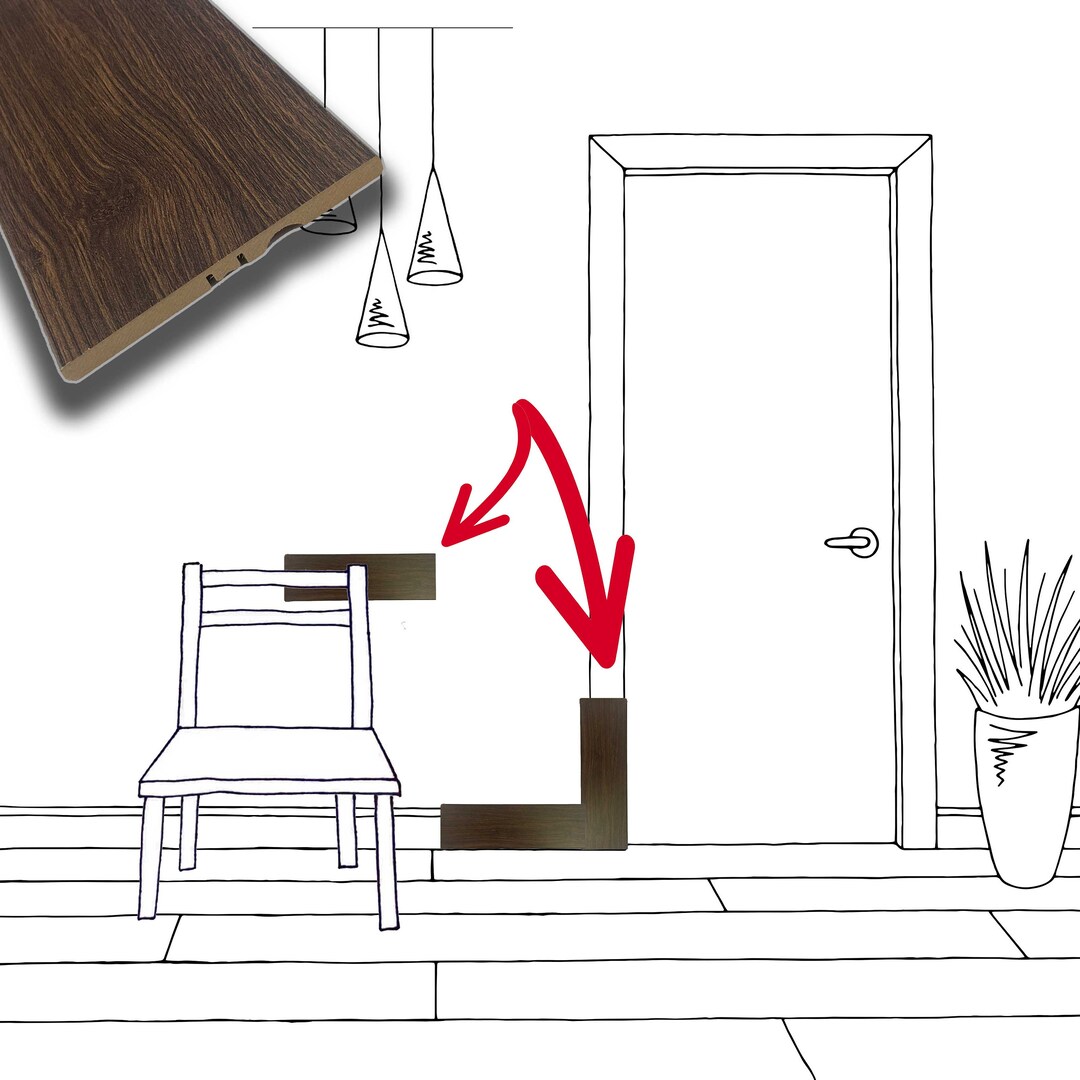 Mega Stock 3in1 Square Skirting Board Skirting in Wood - Etsy