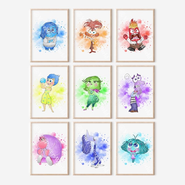 Inside Out 2 Characters Posters - Etsy