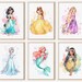 Princesses Set of 6 Posters Printable Wall Art Decor Girl Room Decor ...