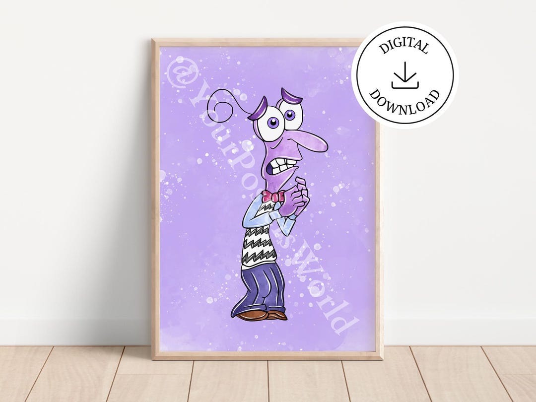Inside Out 2 Characters, Nursery Room Printable Art Decor, Digital ...