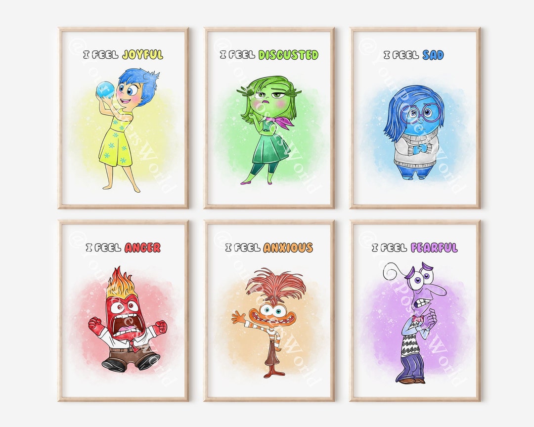 Inside Out Characters Nursery Room Printable Art Decor Digital ...