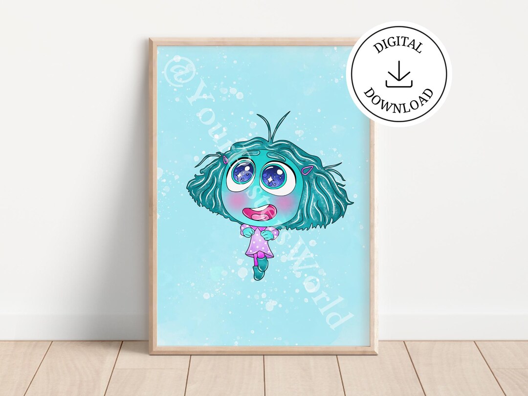 Inside Out 2 Characters, Nursery Room Printable Art Decor, Digital ...