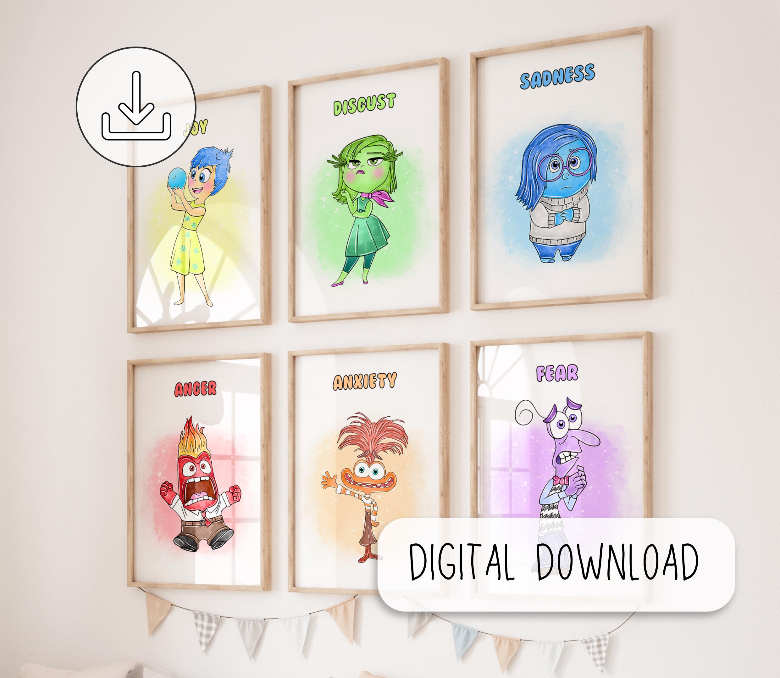 Inside Out Characters - Nursery Room Printable Art Decor - Digital ...
