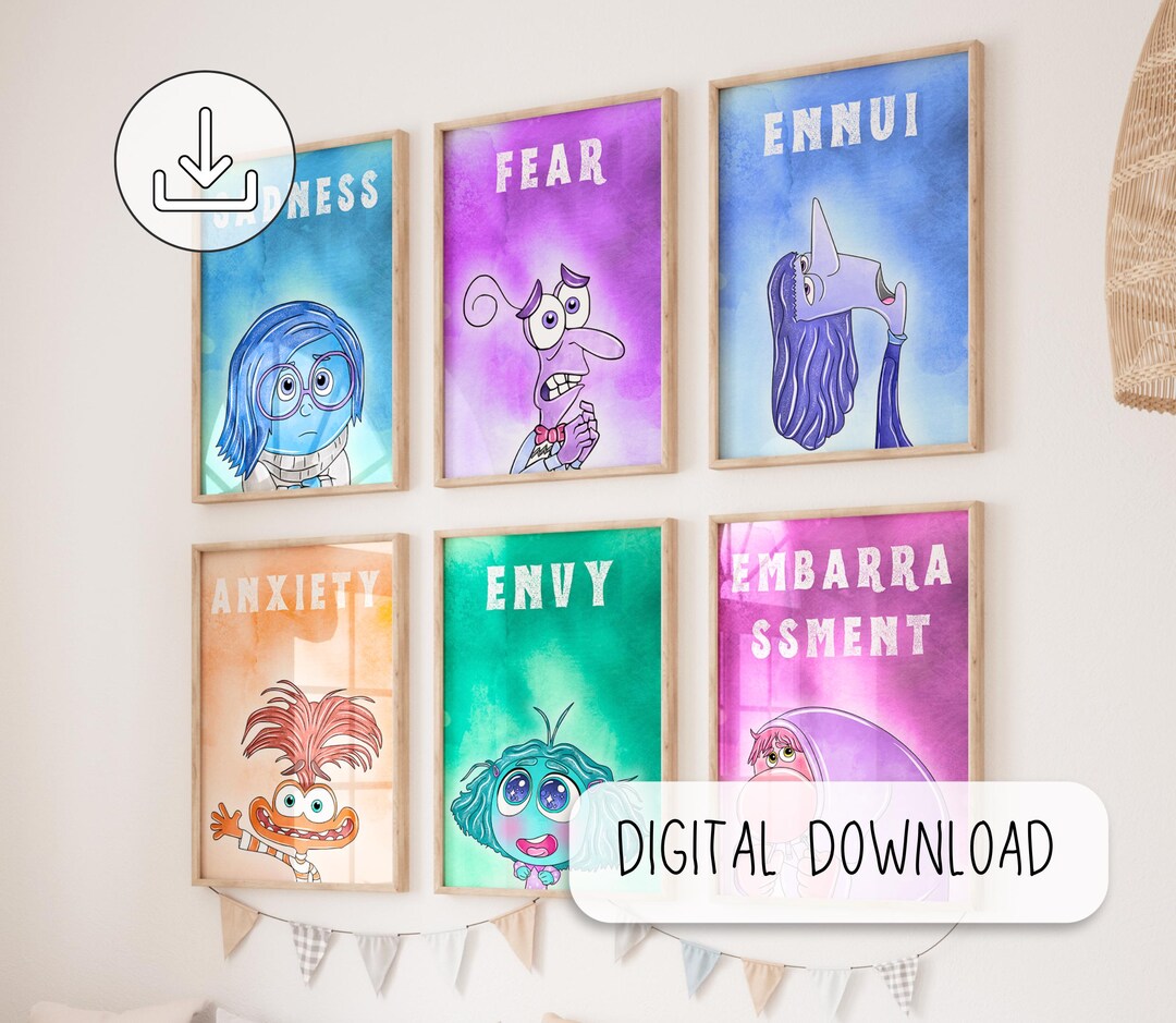 Inside Out Character, Therapy Office, Motivational Class Decor ...